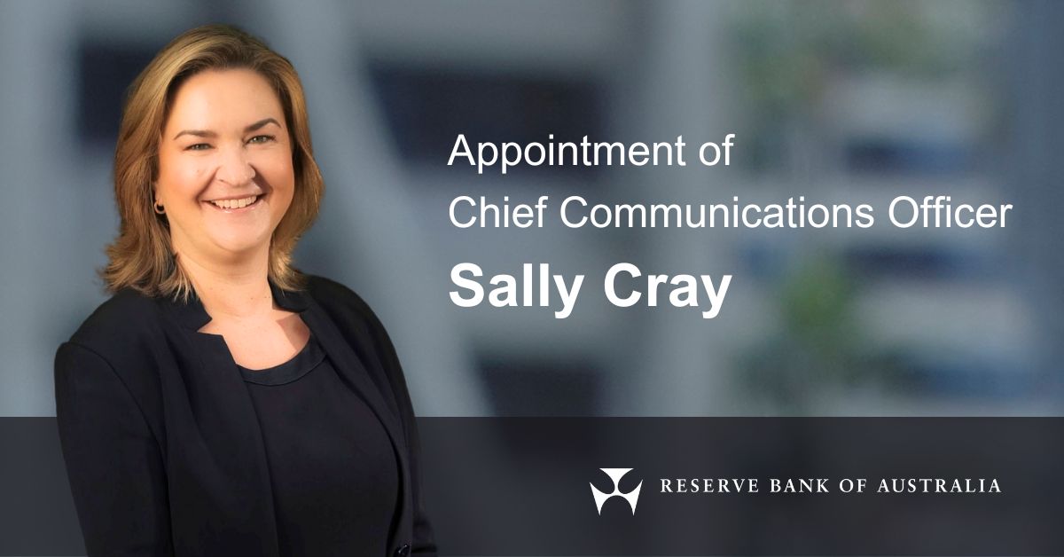 Appointment of Chief Communications Officer | Media Releases | RBA