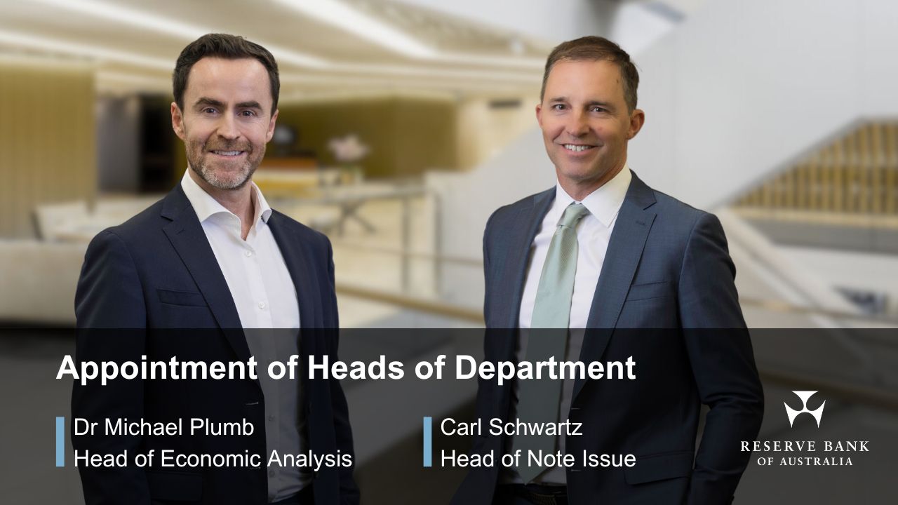 Staff Appointments | Media Releases | RBA