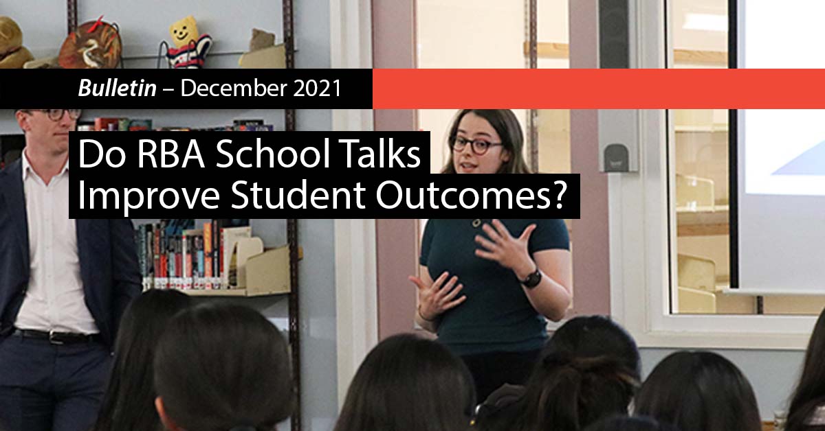 Do RBA School Talks Improve Student Outcomes? | Bulletin – December ...