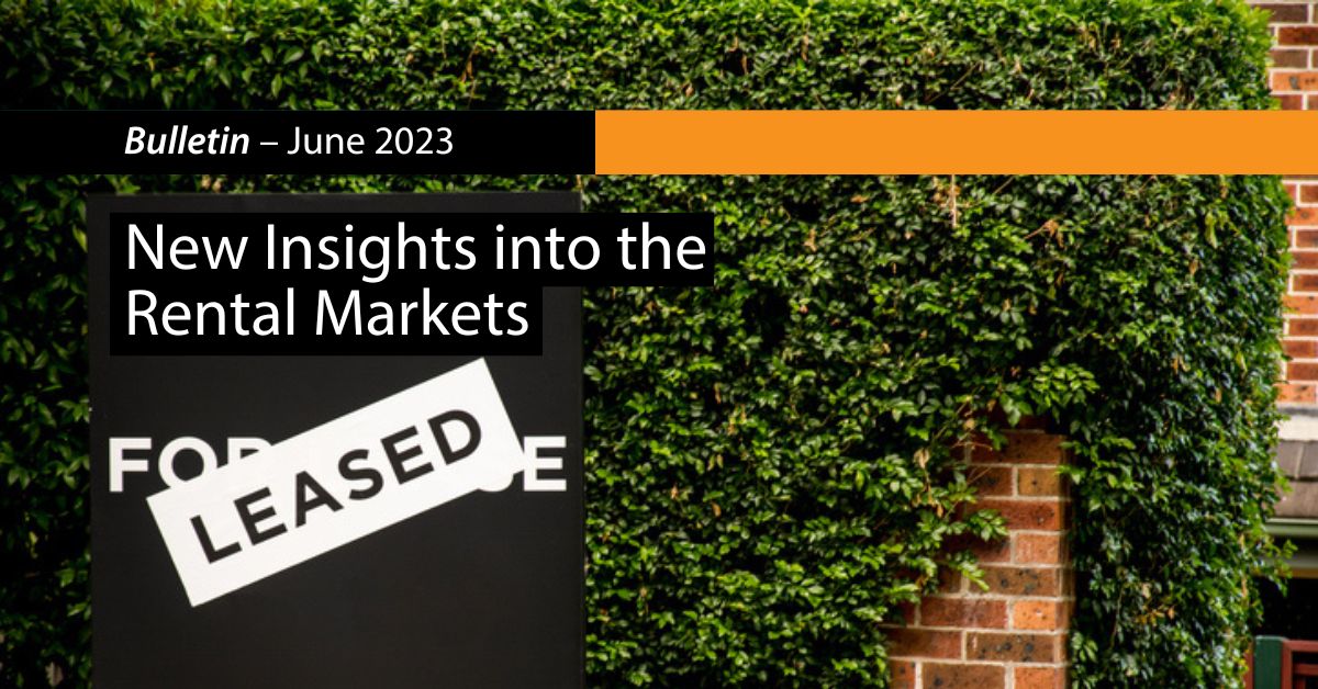 New Insights into the Rental Market | Bulletin – June 2023 | RBA
